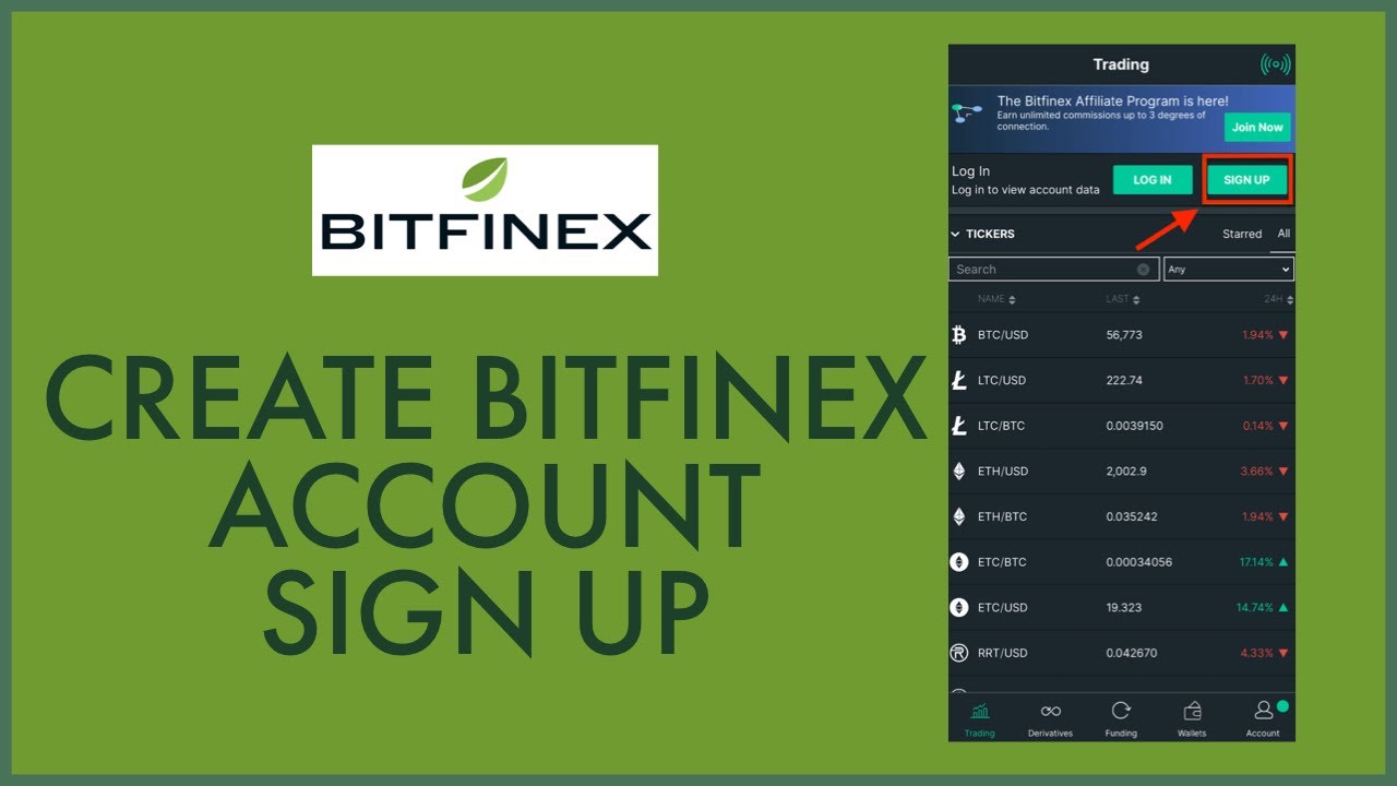 Hot To SignUp for Bitfinex? Register Bitfinex Exchange Account Full ...
