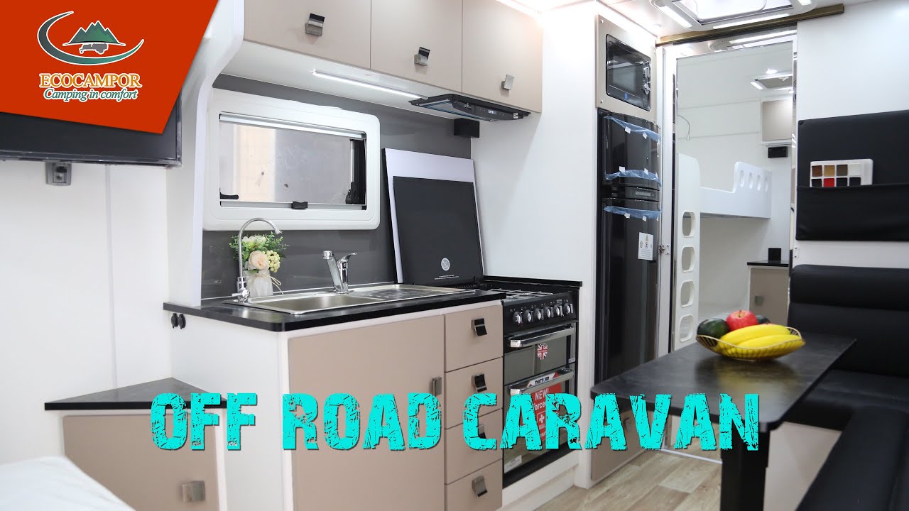 4x4 22ft luxury off road caravan for 4 people camping - YouTube