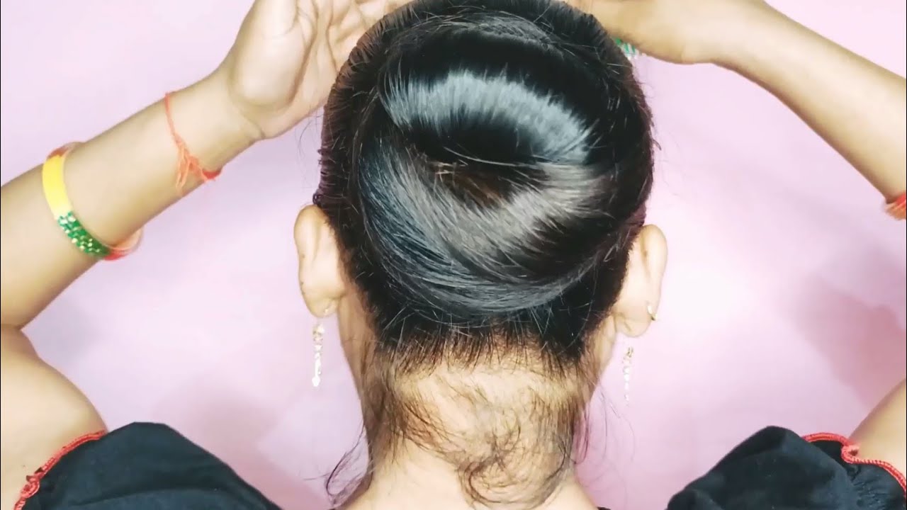Try It !! Most Gorgeous Wedding Juda Hairstyle With Donut Bun ...