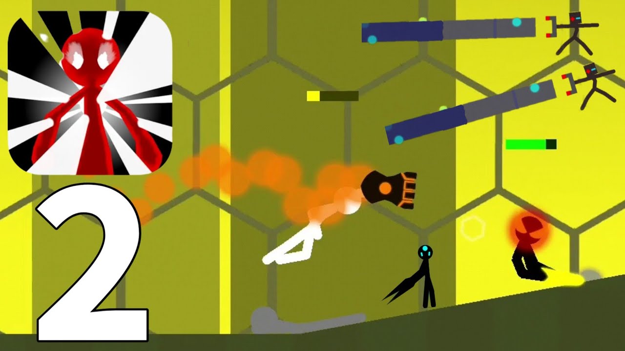 Stickman Project Rebirth Gameplay Walkthrough Level (2-1 to 2-10) (ios ...