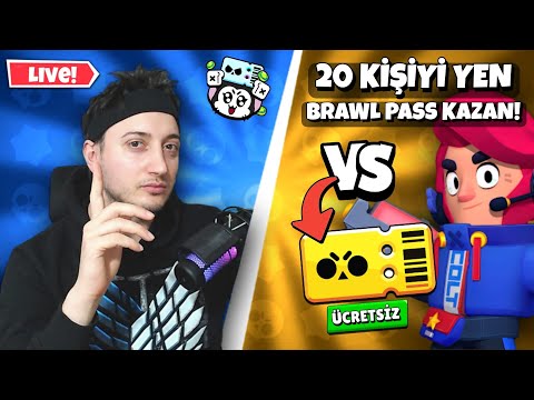 🔴KOSTÜM VS'SİNDE 20 KİŞİYİ YEN PASS KAZAN! #brawlstars