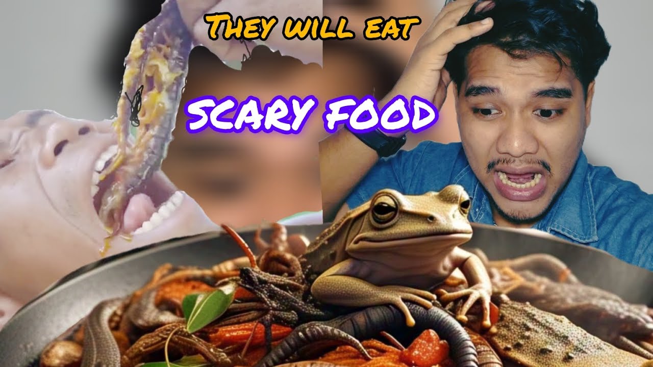 They will eat scary food#reaction #video #food - YouTube