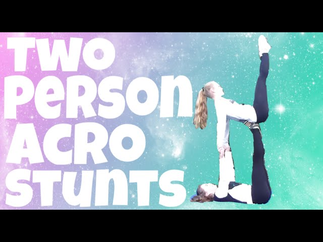 Easy Two People Doing Gymnastics Young Couple Doing Acro Yoga. Acro