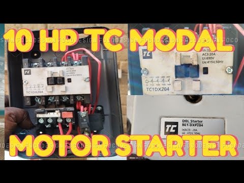 HOW TO MAKE CONNECTION OF 10 HP TC MOTOR STARTER / 10 एचपी TC मोटर ...