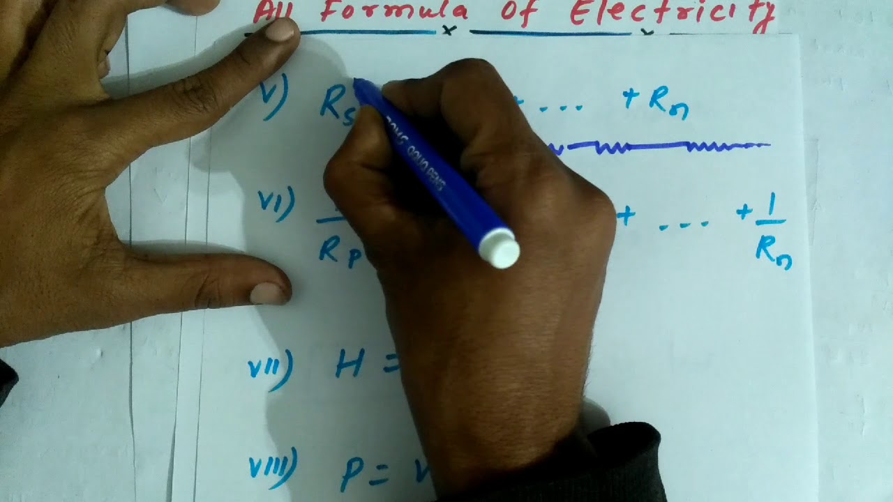 Electricity class 10 Summary | All formula of current electricity for ...