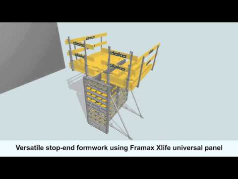 Framed formwork Framax Xlife - End-shuttering [EN] - YouTube