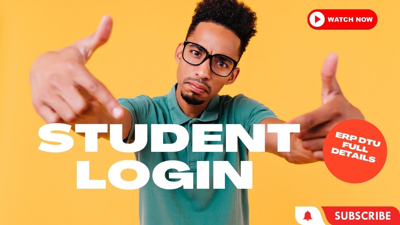 DTU student login at ERP||First Year admitted students please watch ...