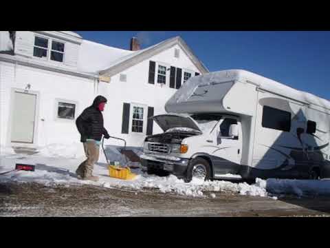 Using the new snow scooper - YouTube