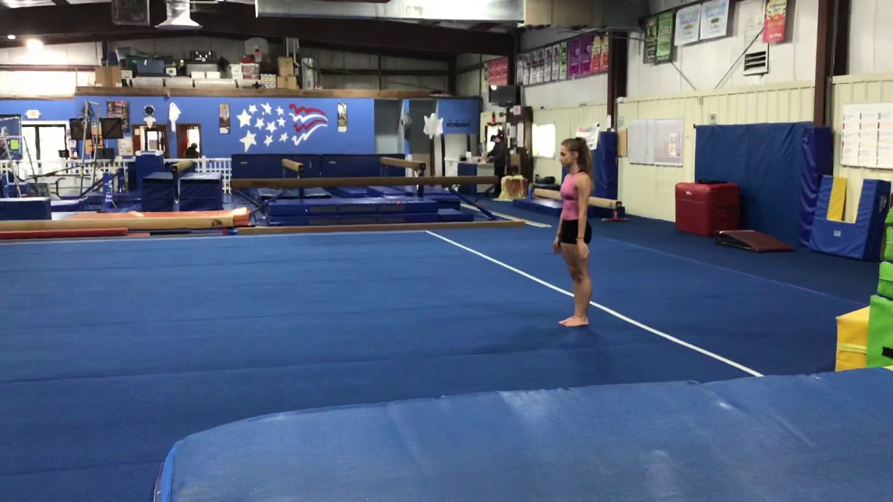 Floor: Round Off Back Handspring - YouTube