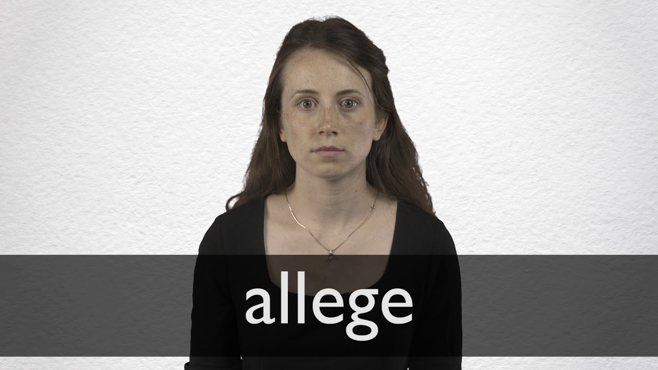 How to pronounce ALLEGE in British English - YouTube