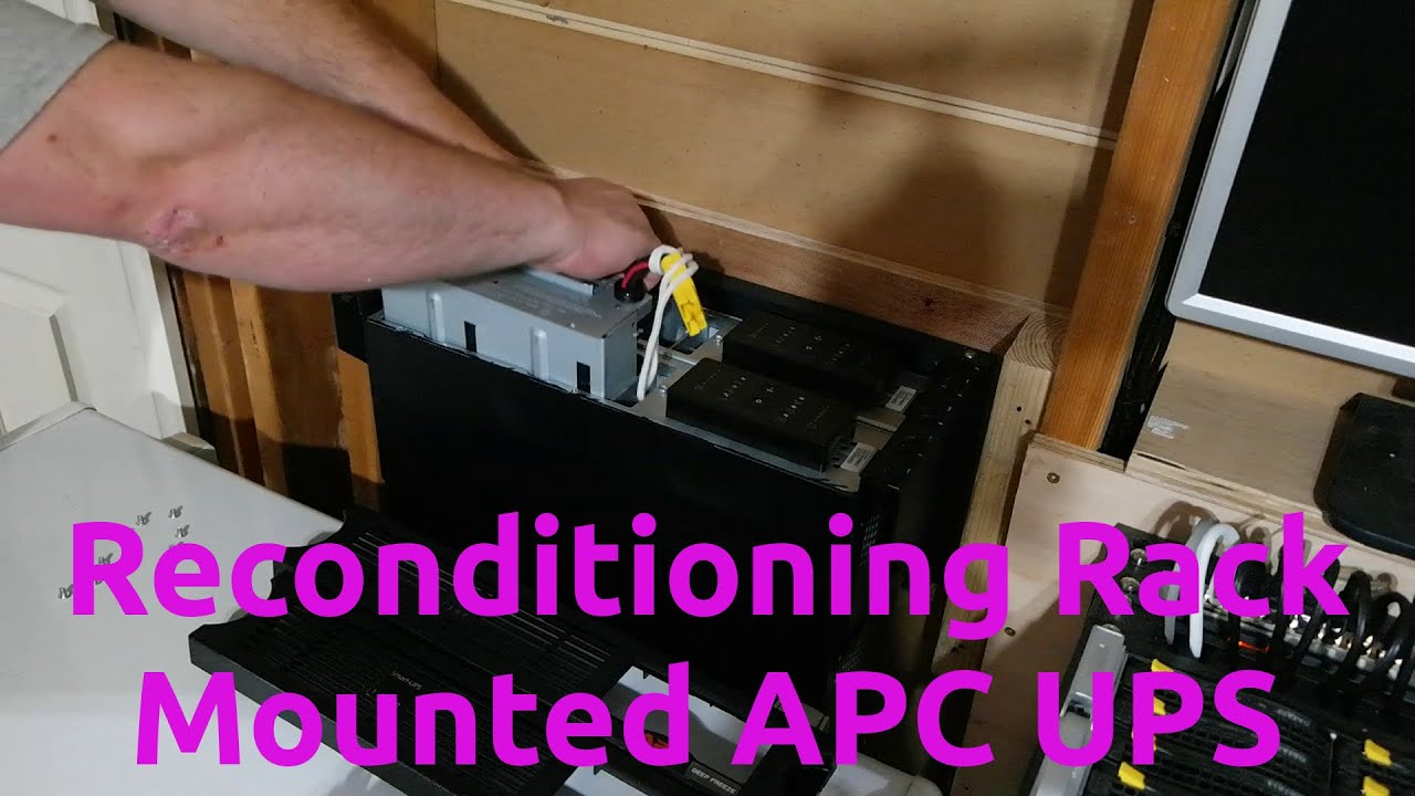 Reconditioning Rack Mounted APC UPS - YouTube