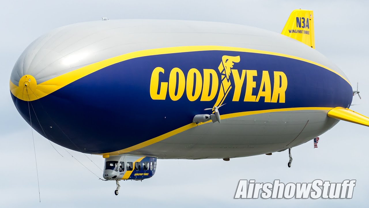 Goodyear Blimp Demonstration - EAA AirVenture Oshkosh 2021 - YouTube