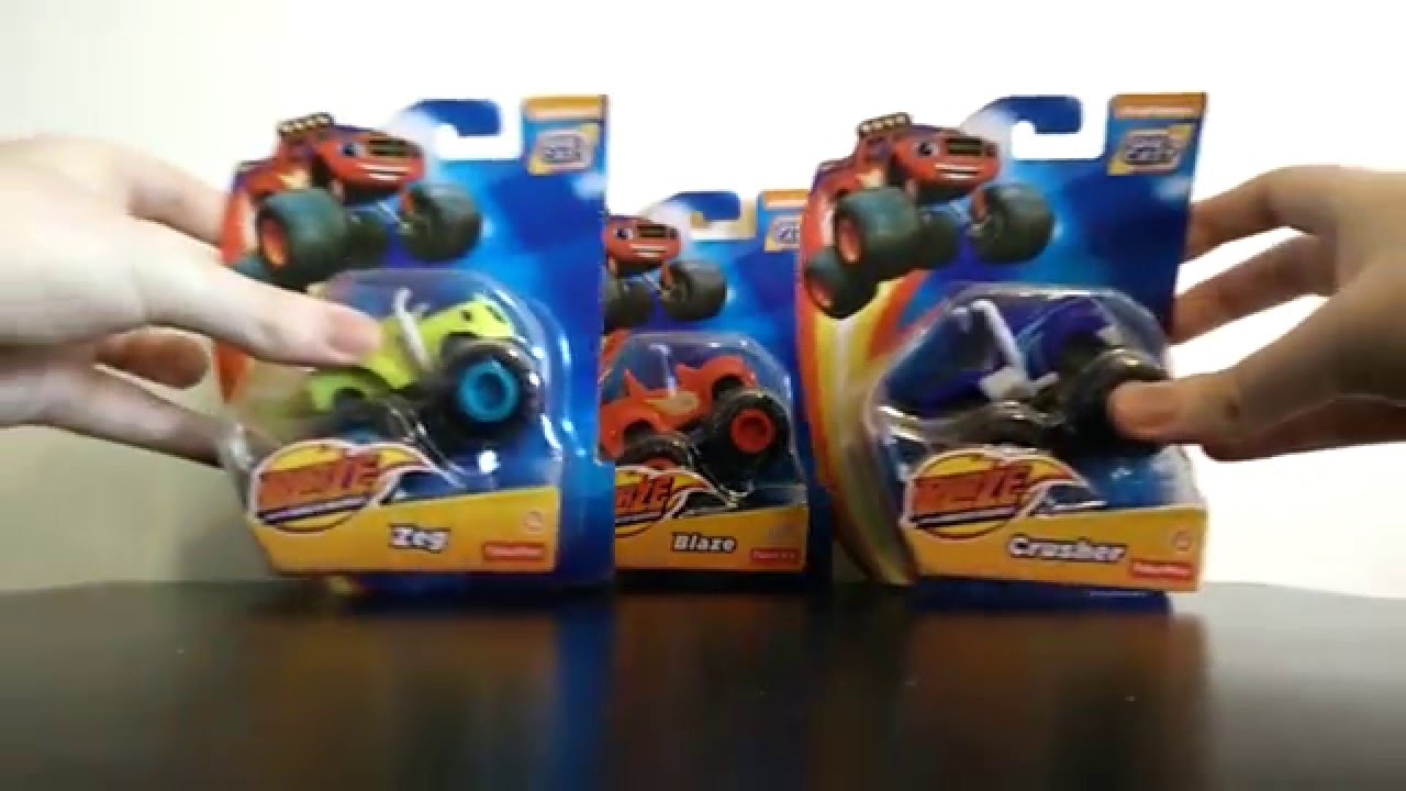 Opening Blaze and the Monster Machines Toys - YouTube