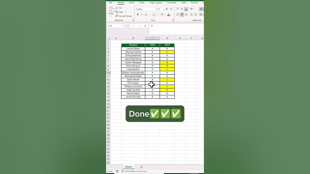 Identify Discrepancies In 5 Seconds in Excel #shorts #excel #exceltips ...