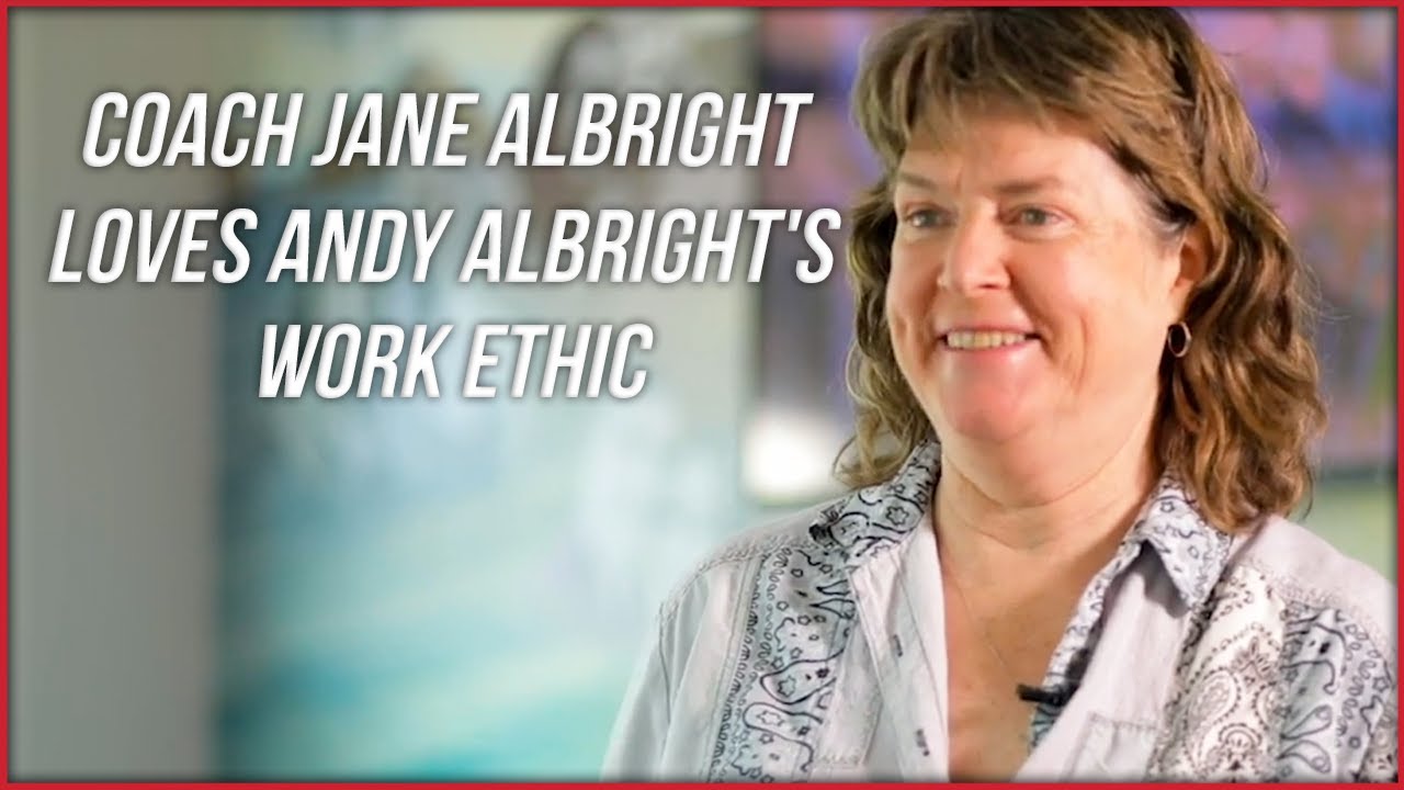 Coach Jane Albright Loves Albright's Work Ethic | Andy Albright - YouTube