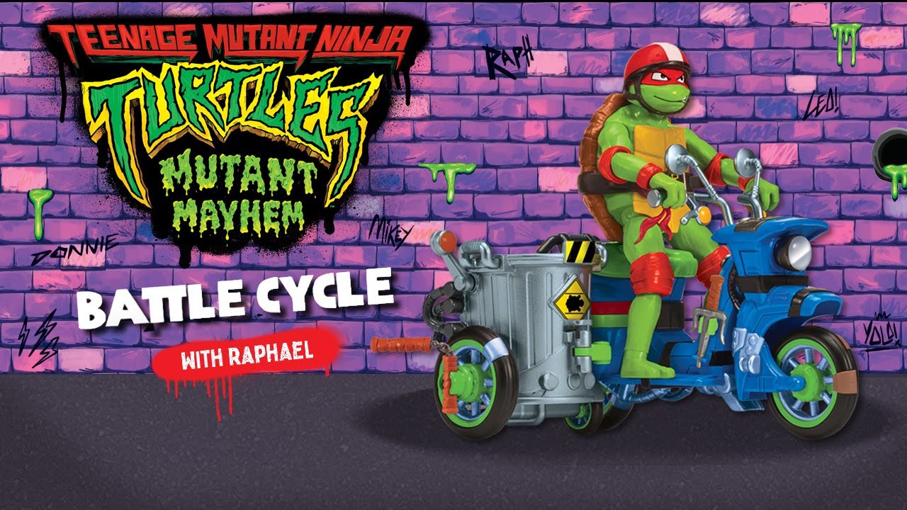 TMNT Mutant Mayhem Battle Cycle with Raphael Instructional Video - YouTube