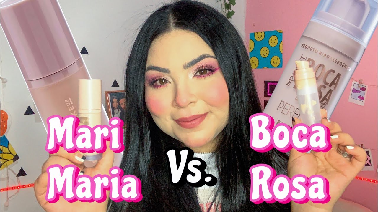 MARI MARIA Vs. BOCA ROSA | batalha de makes 💖 - YouTube