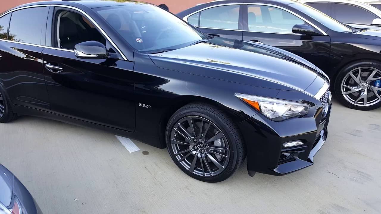 Q50 Red Sport Walkaround - YouTube