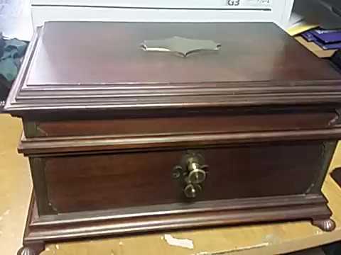 Opening an antique puzzle lock box - YouTube