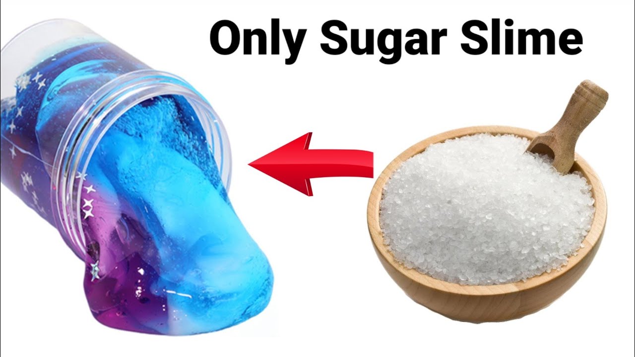 No Borax No Glue Only Sugar Slime/How to make Slime without borax ...