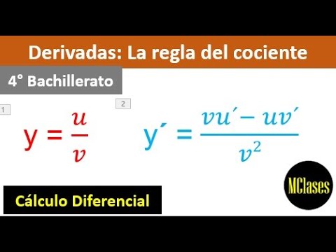 Fórmula Regla del cociente derivadas - YouTube