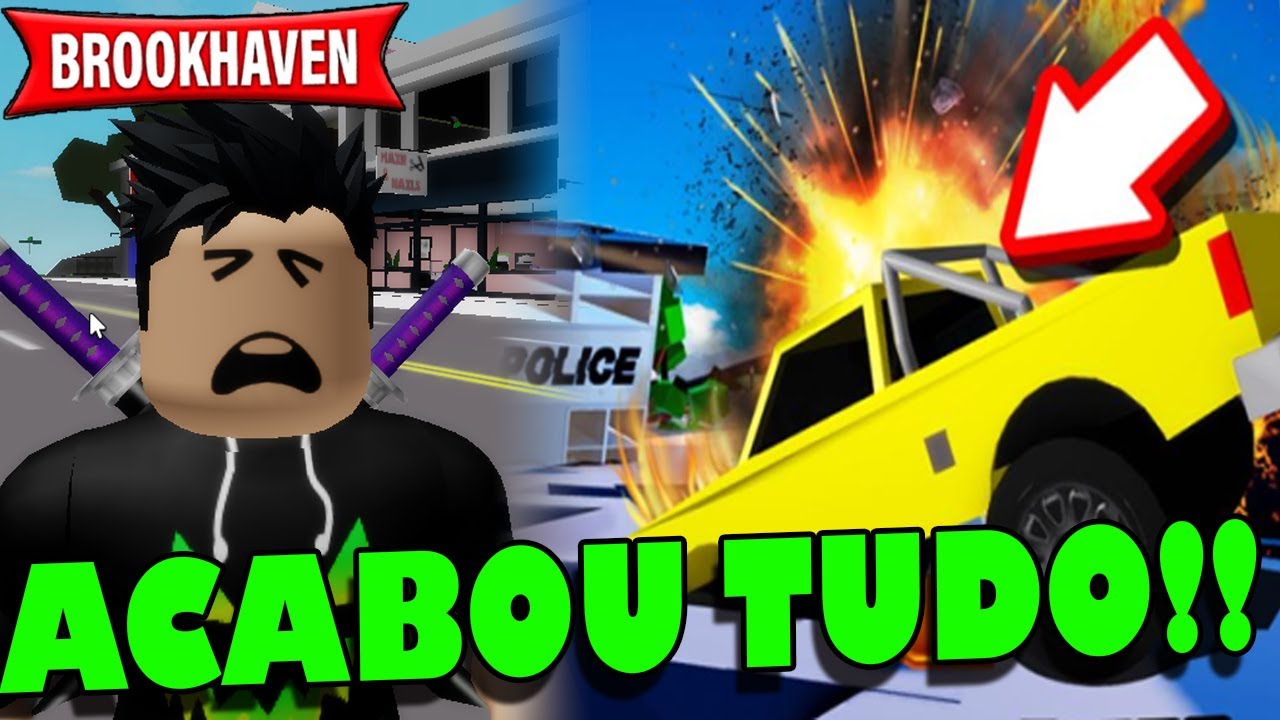 DESTRUIRAM O BROOKHAVEN RP E AGORA | Brookhaven 🏡RP Roblox - YouTube