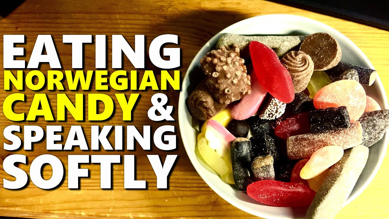 ASMR - Eating Norwegian Candy & Speaking Softly - YouTube