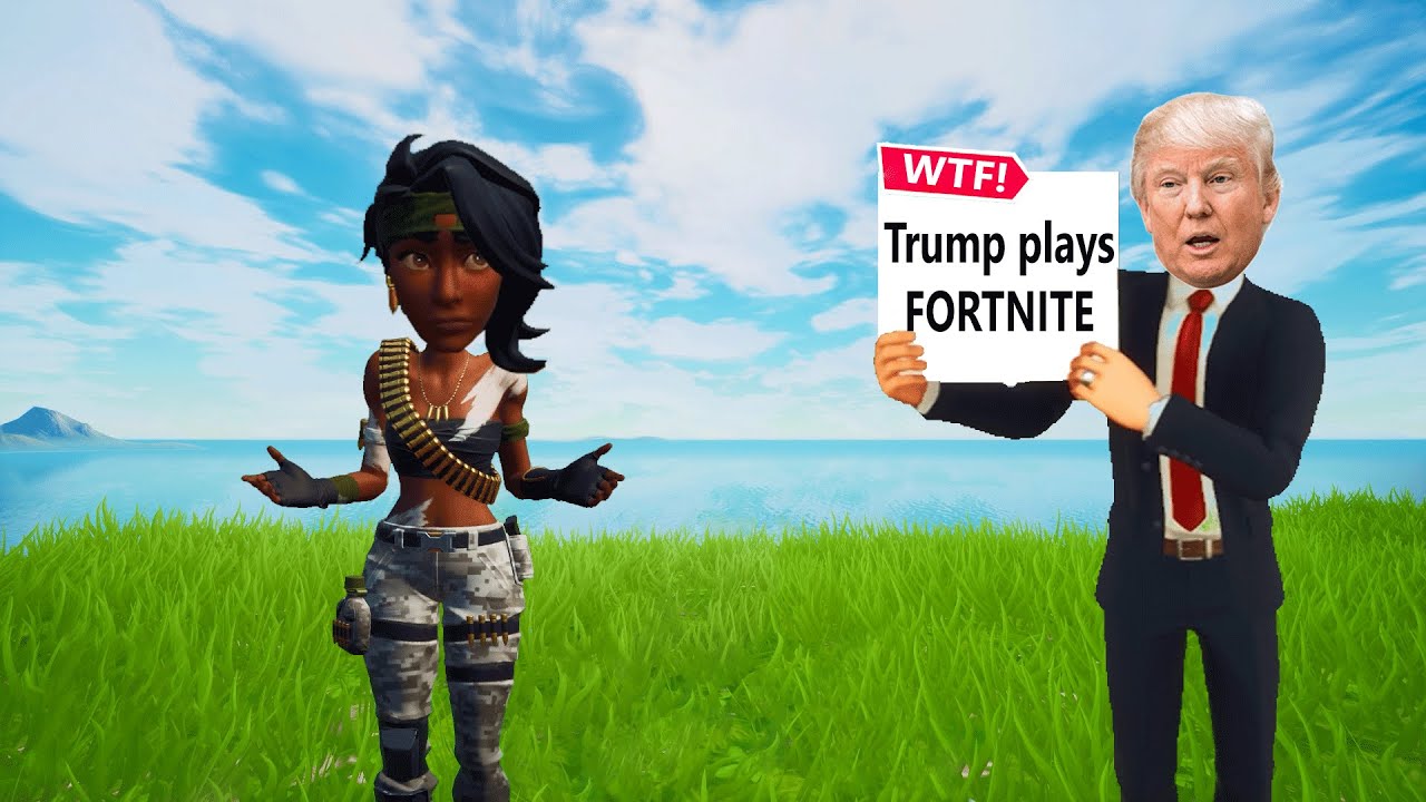 DONALD TRUMP PLAYS FORTNITE!?!? - YouTube