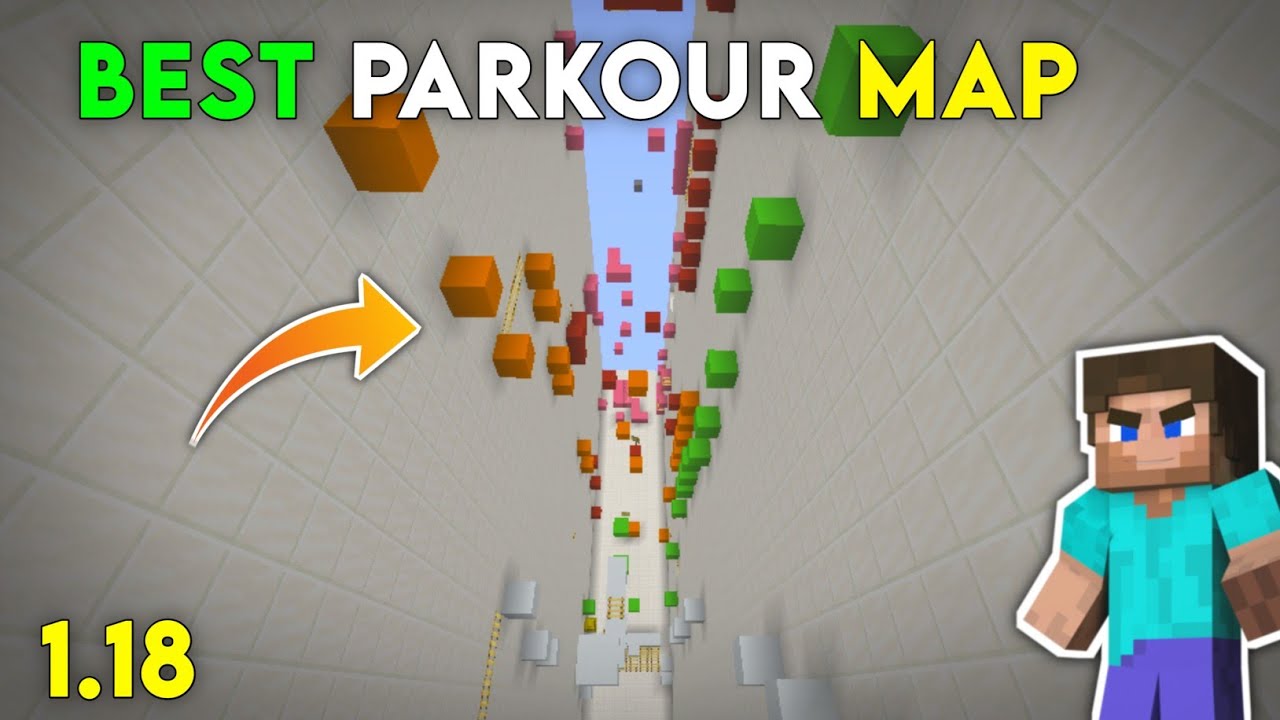 Best Parkour Map For Minecraft Pocket Edition | MCPE | 1.18+ - YouTube