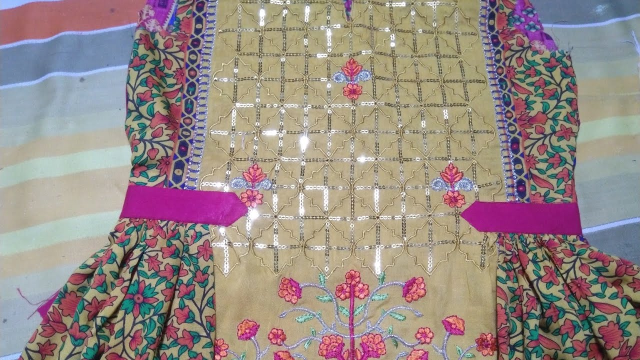 SIDE PLATED FROCK ( MY STYLE CUTTING & STITCHING) - YouTube