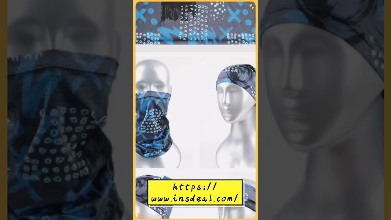 Unisex Hiking Magic Scarf for Women Men Bicycle Headwear Reversible ...