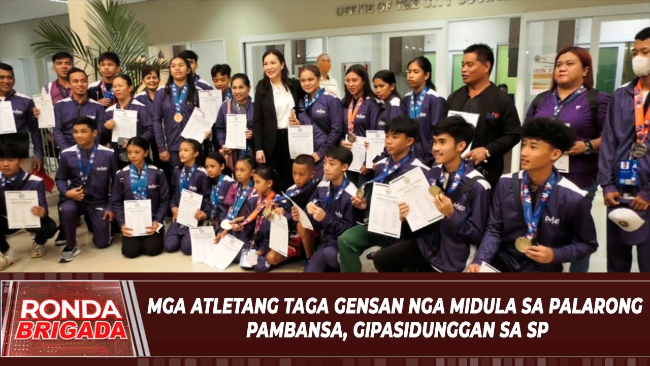 Mga atletang taga GenSan nga midula sa palarong pambansa, gipasidunggan ...