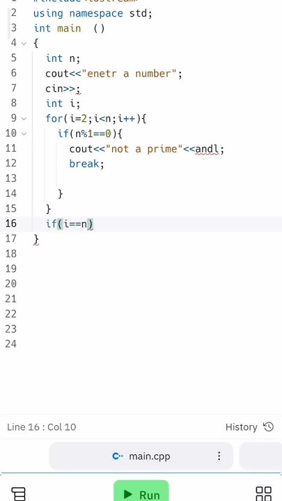 Program To Check Given Number Is Prime Or Not.Day 5#shorts - YouTube