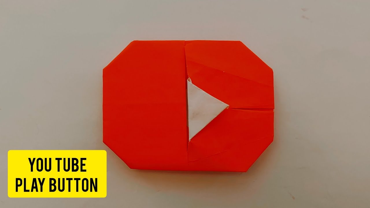 How To Make Paper You Tube Play Button / Easy Paper Craft / Origami ...