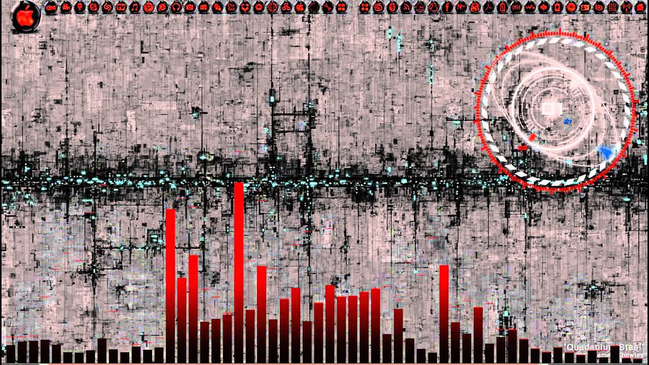 Theme Razer Red + Rainmeter + Samurize + RocketDock - YouTube