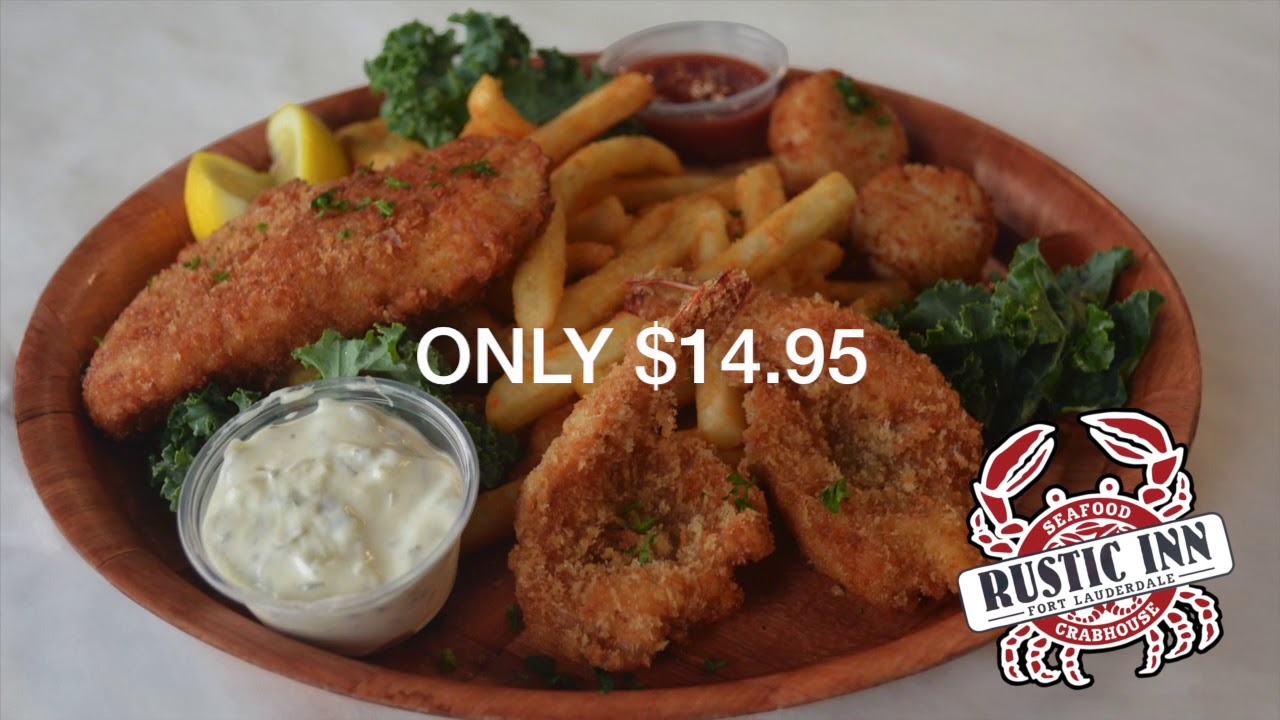 Rustic Inn Crabhouse Lunch Specials - YouTube