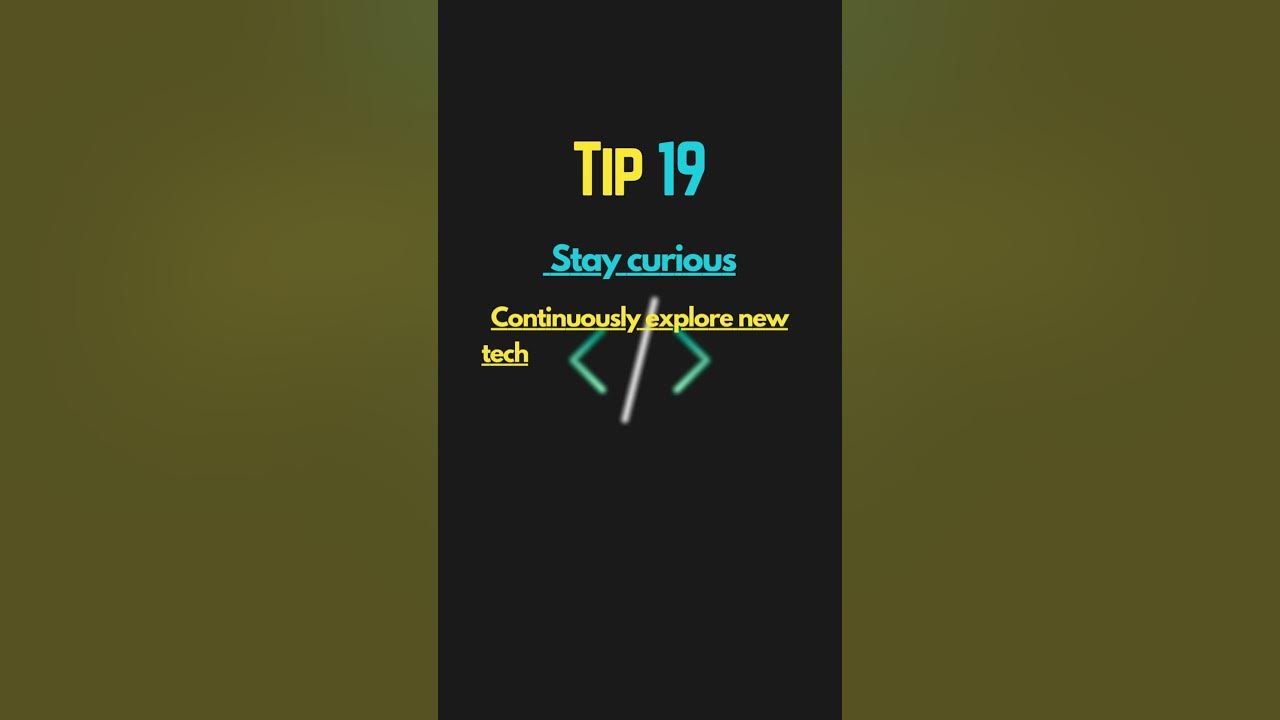 programming tips | Tip 19 | #tech #programming #technology #programming #software #career - YouTube