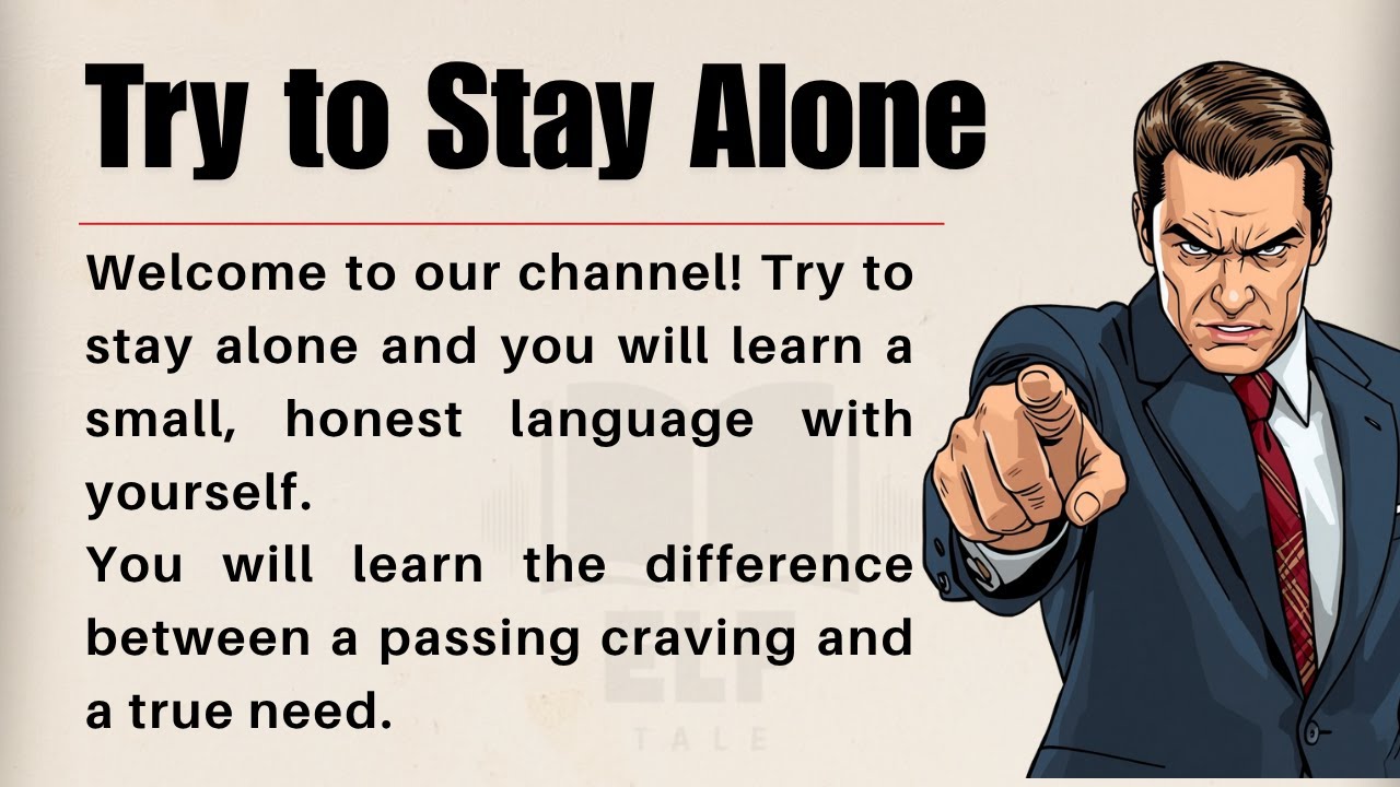 Try to Stay Alone | Stop Running from Yourself | Learn English with ...