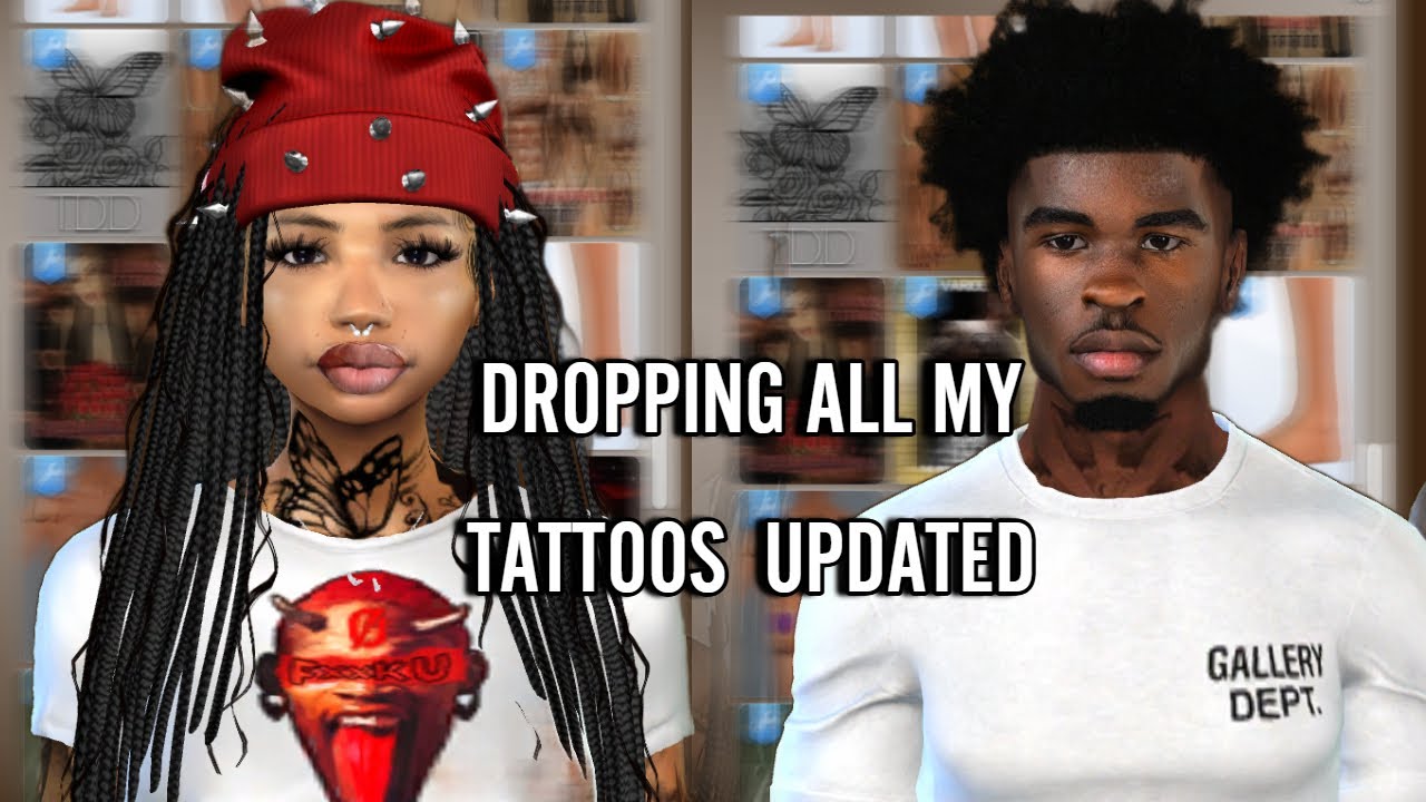 DROPPING ALL MY TATTOOS UPDATED MALE \ FEMALE - YouTube