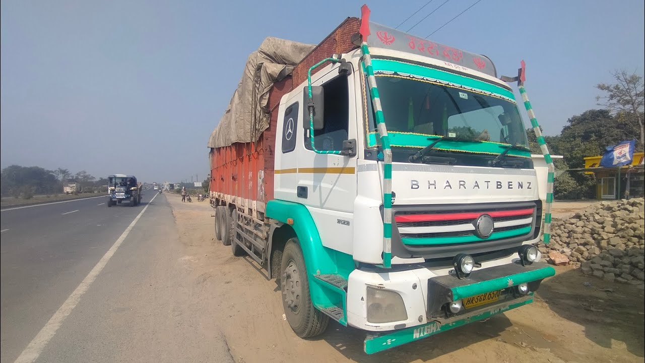 Bharat Benz 3123 Truck | BS IV | Milage | interior | Price By Sanat ...