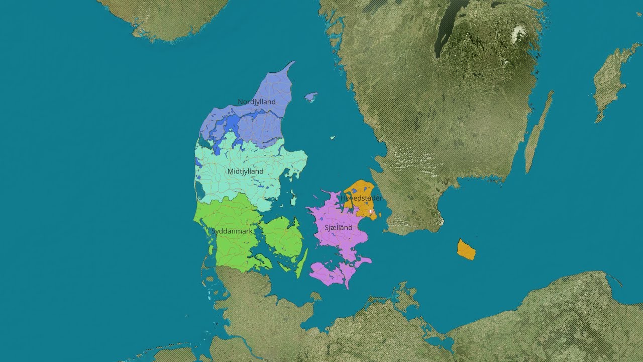Population distribution in Denmark (1950 -- 2022) - YouTube