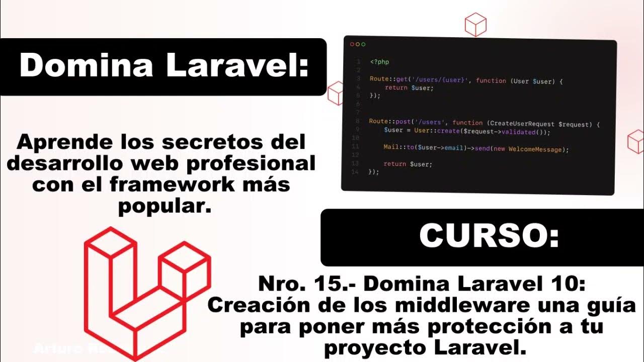 15.- Creación y uso de middleware en laravel 10 - YouTube