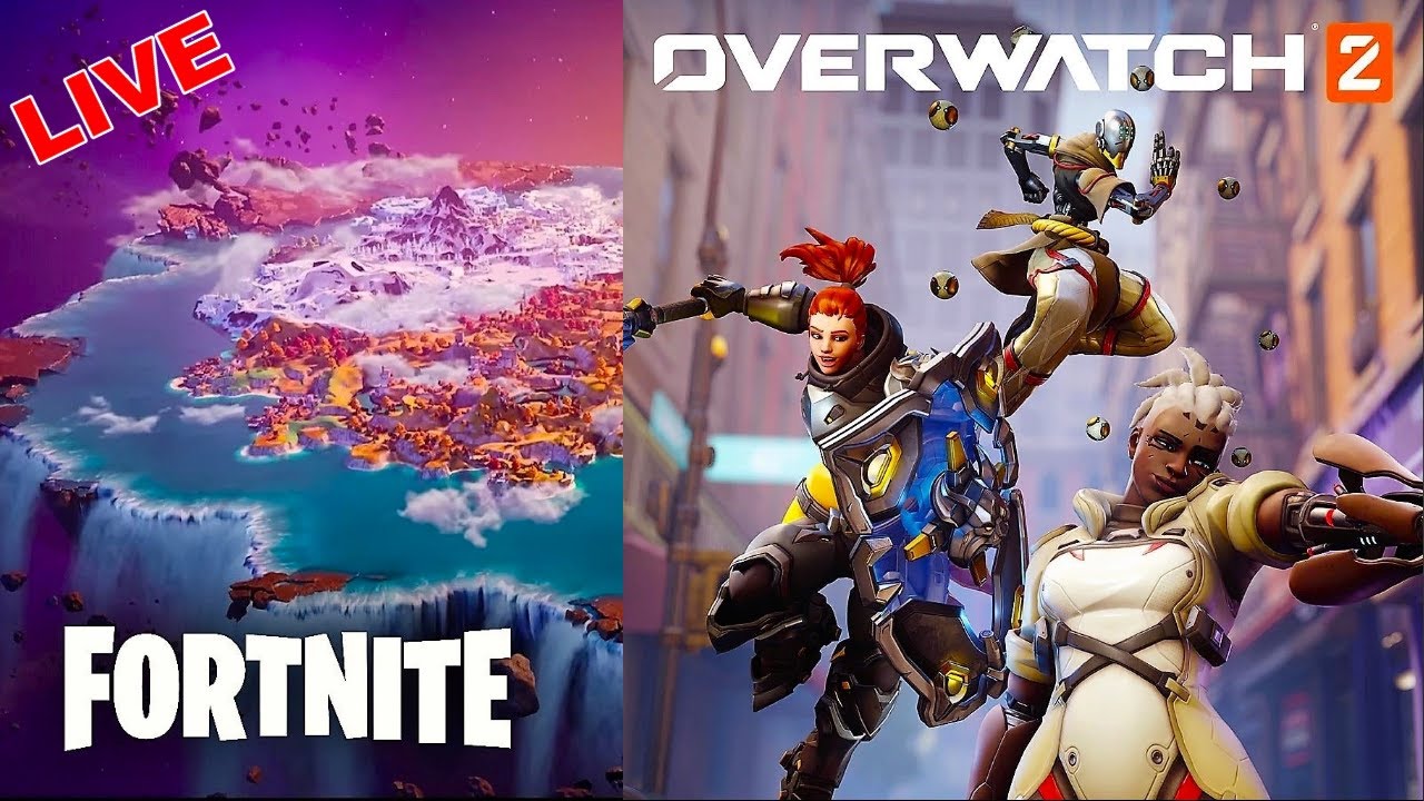Exploring Fortnite Chapter 4 AND Overwatch 2 Season 2! (Playing with ...