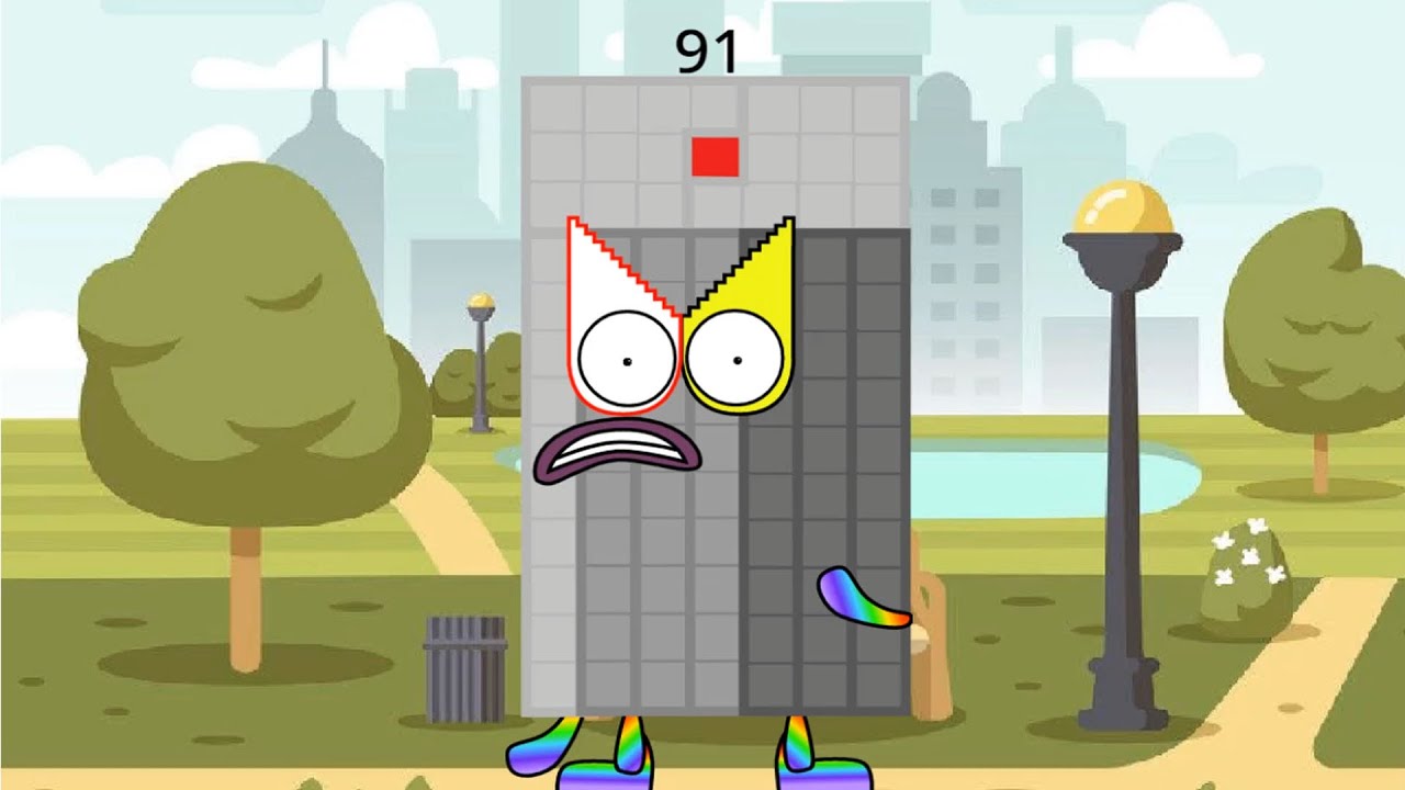 Numberblocks full season: A busy working day of 91 - YouTube