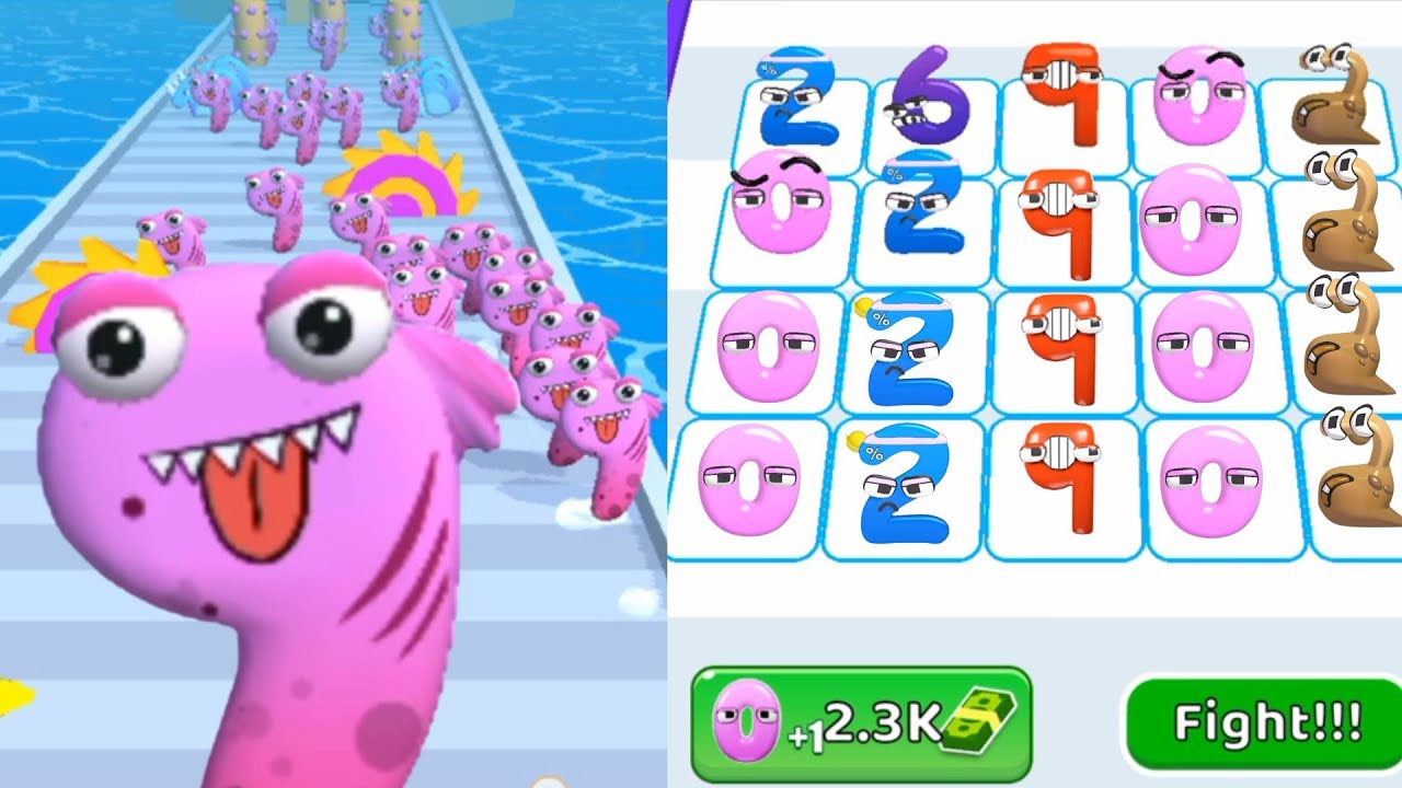 Merge Alphabet Lore run game videos max level part 11 # ...