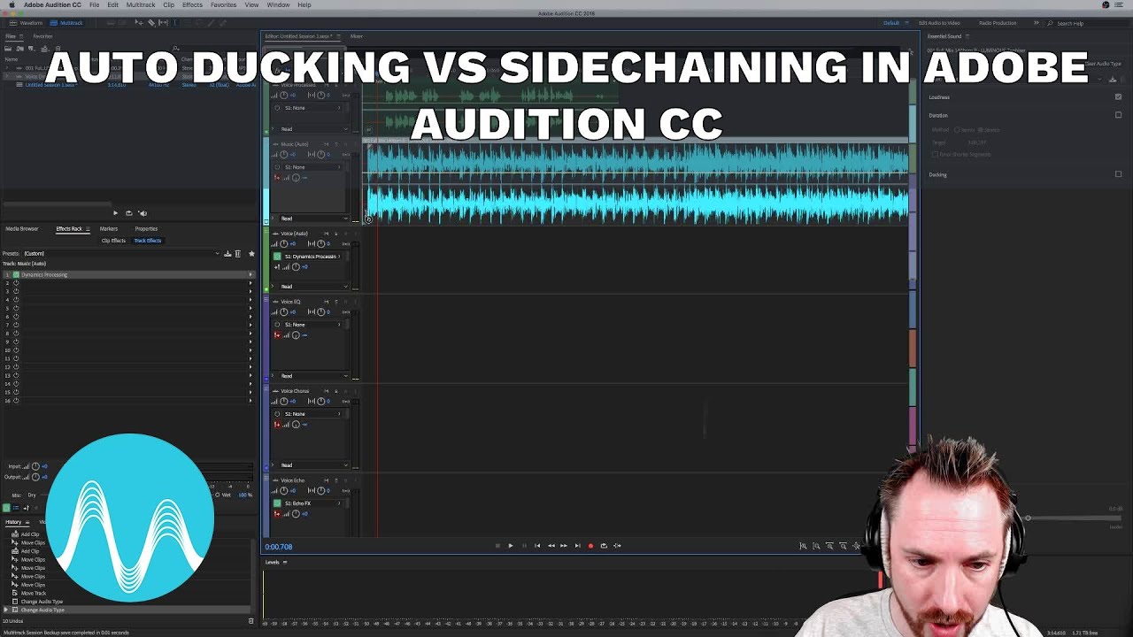 Auto Ducking vs Sidechaining in Adobe Audition CC - YouTube