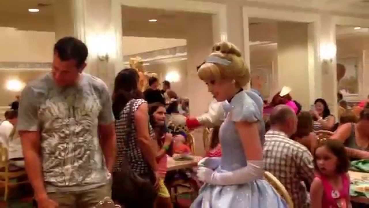 Meeting Cinderella at 1900 park fare at Walt Disney world - YouTube