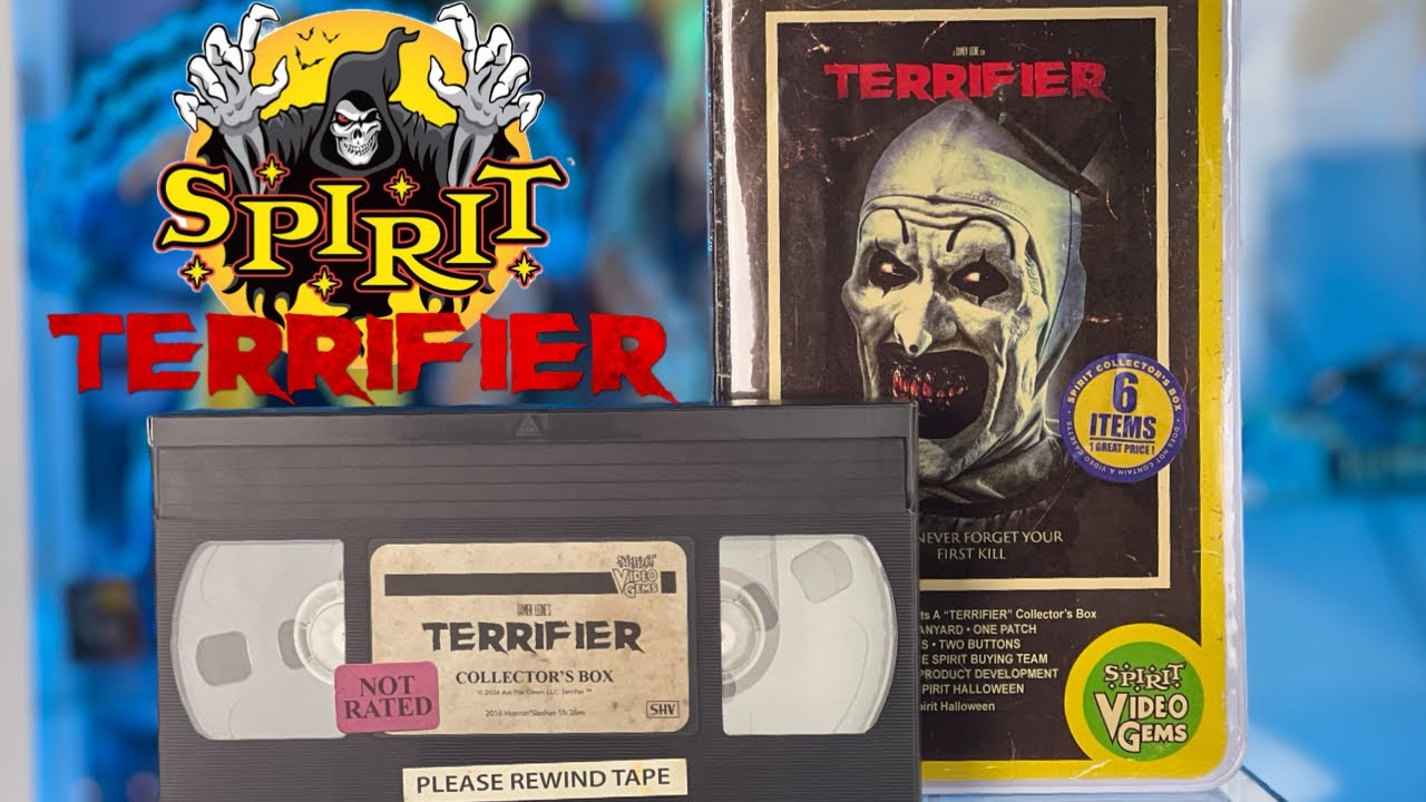 Spirit Halloween exclusive Terrifier VHS collector box unboxing - YouTube