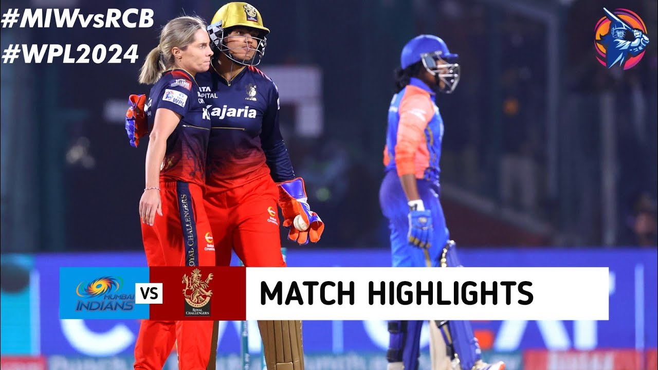 RCB vs MI Eliminater Match WPL 2024 Highlights | women ipl 2024 ...