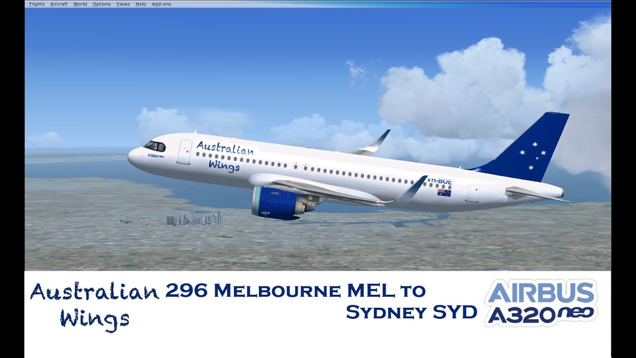 Australian Wings 296 Melbourne MEL to Sydney SYD v 647. - YouTube